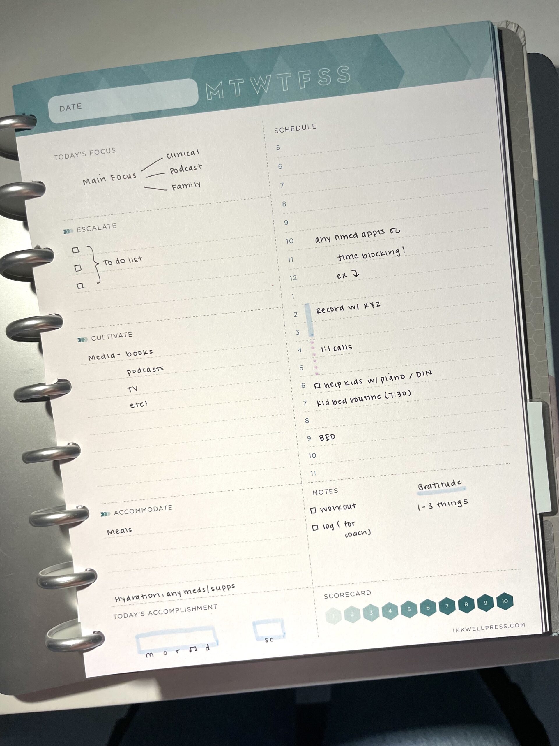 Ep 152: Adventures in Disc Bound Planning with Inkwell Press - The Shu Box